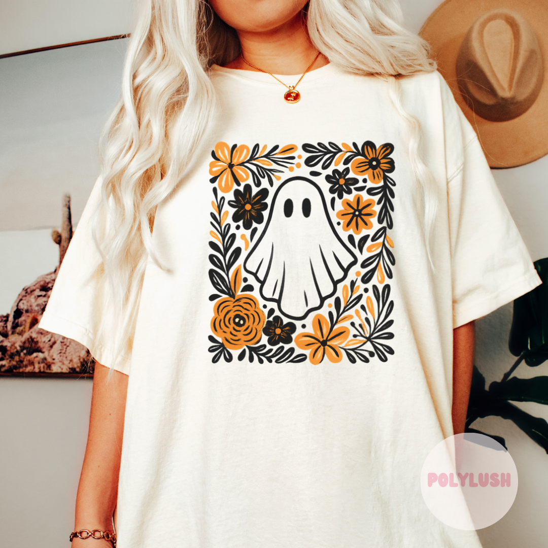 Floral Ghost DTF Transfer – Polylush