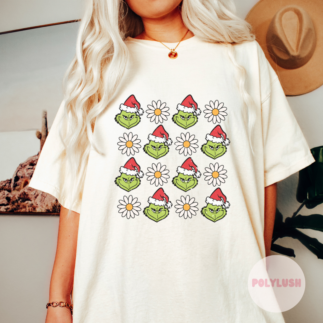 Floral Grinch DTF Transfer – Polylush