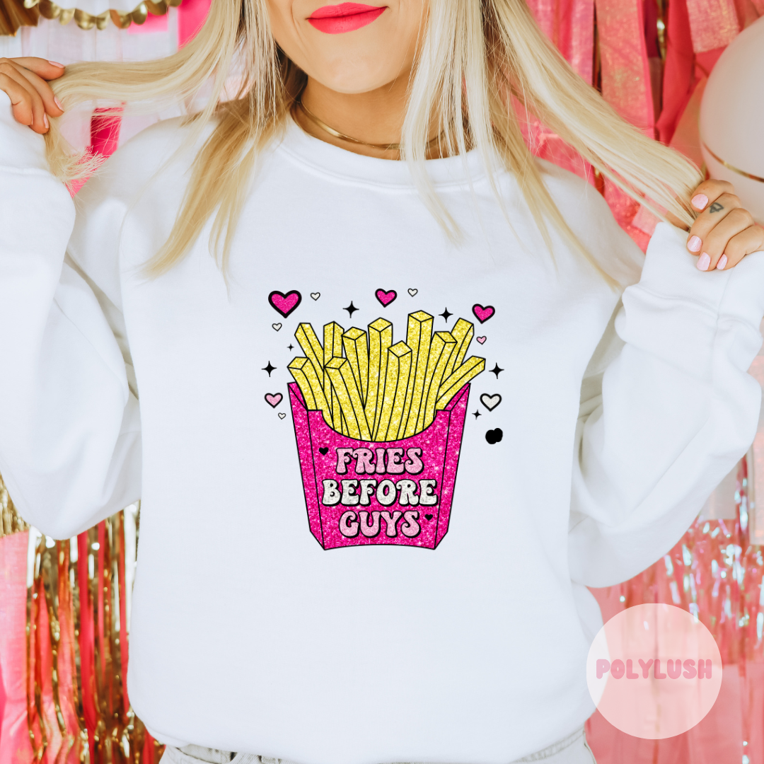 Hot Pink Fries Before Guys DTF Transfer – Polylush