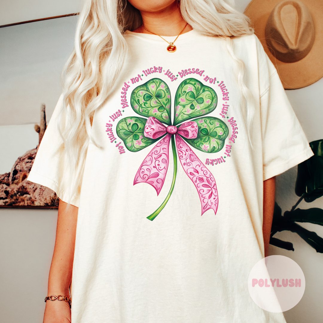BIG Clover Bow DTF Transfer – Polylush