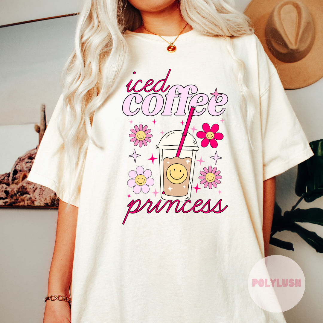 Iced Coffee Princess DTF Transfer – Polylush