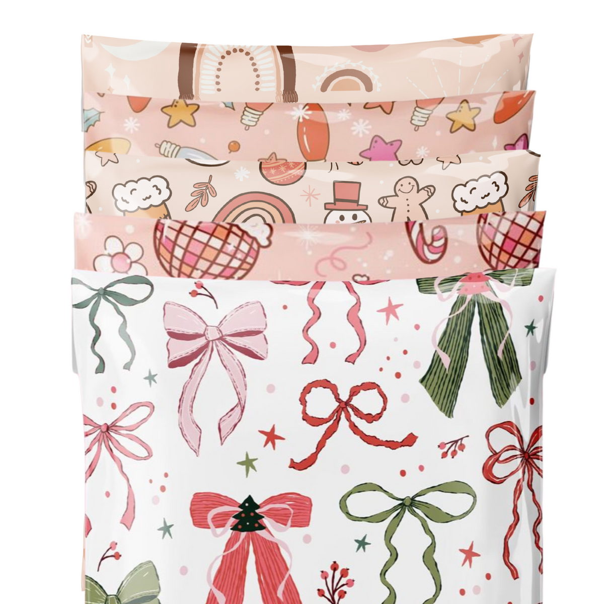Holiday Poly Mailers | Sample Pack Poly Mailers | Polylush