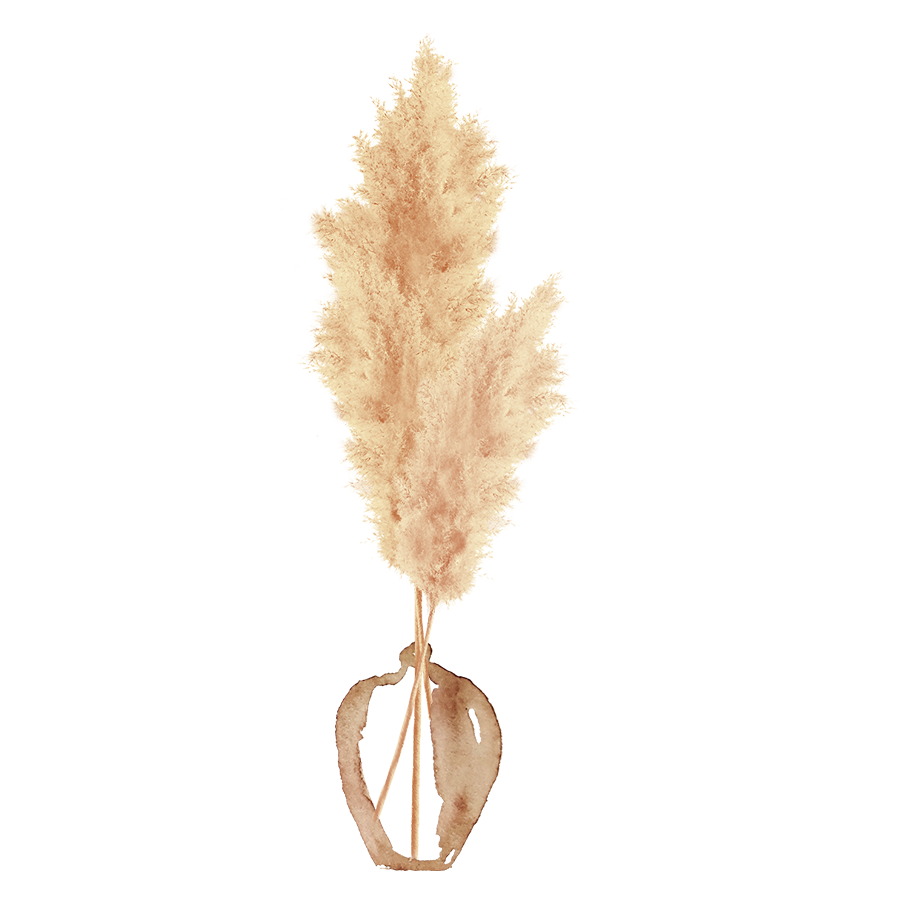 Pampas Grass Vinyl Sticker – Polylush